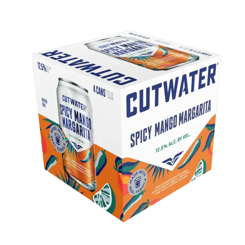 Cutwater Spicy Mango Margarita 4-Pack | Ready-to-Drink