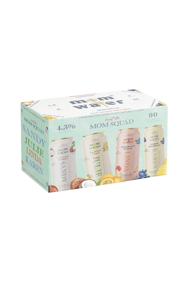 Mom Water Variety 8-Pack | Non-Carbonated Vodka Water