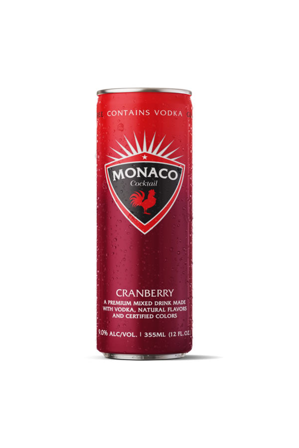 Monaco Cranberry Vodka 355ML